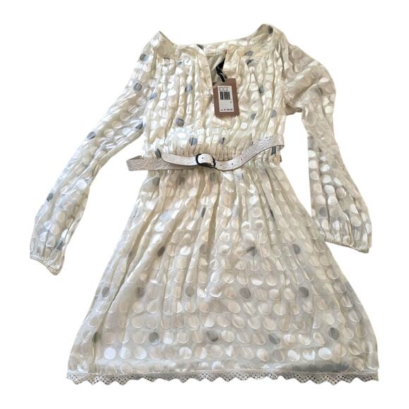 Chelsea & Violet | Dresses | Chelsea Violet Polka Dot Long Sleeve Dress ...